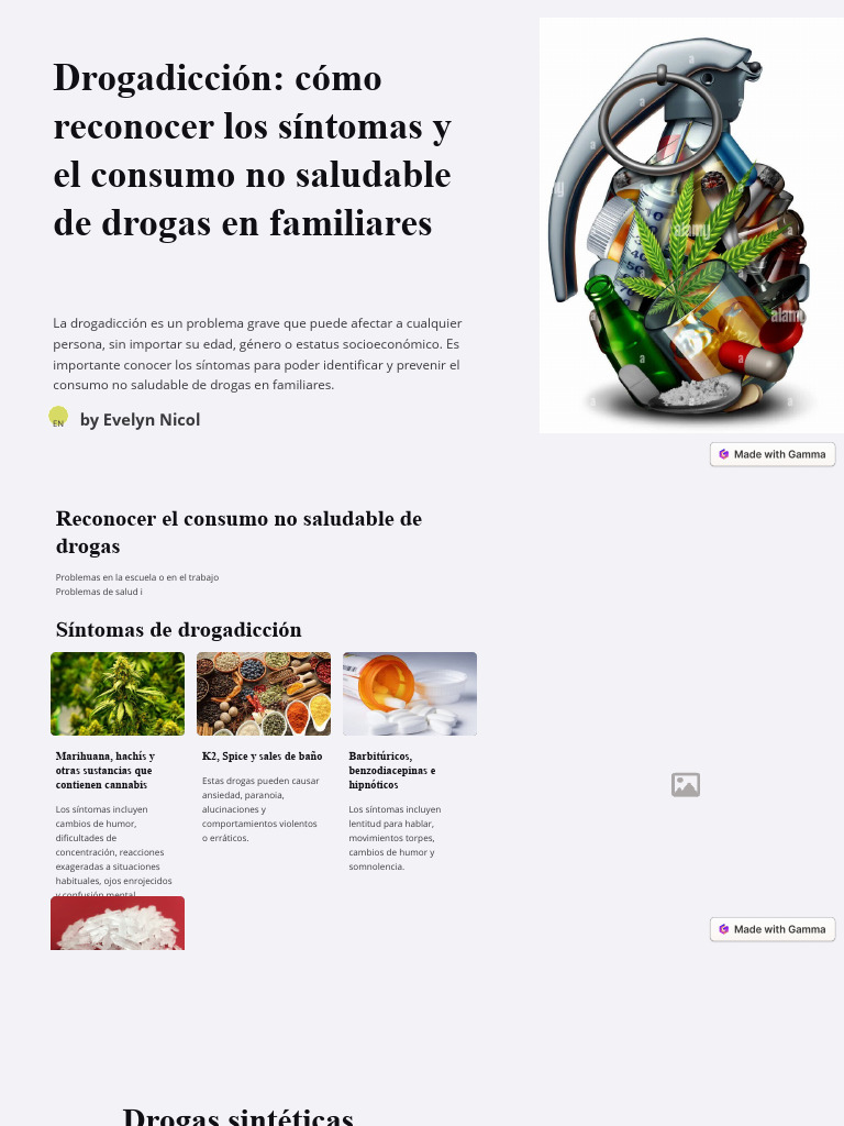 Drogadiccion Como Reconocer Los Sintomas y El Consumo No Saludable de Drogas en Familiares ...