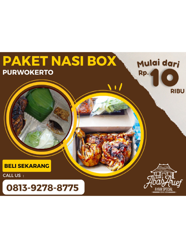 Menu Nasi Box 25000 | PDF