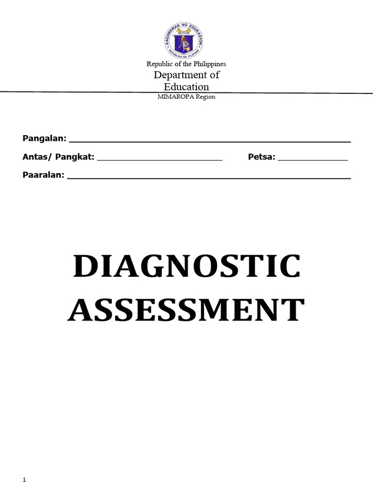 Regional Diagnostic Assessment | PDF