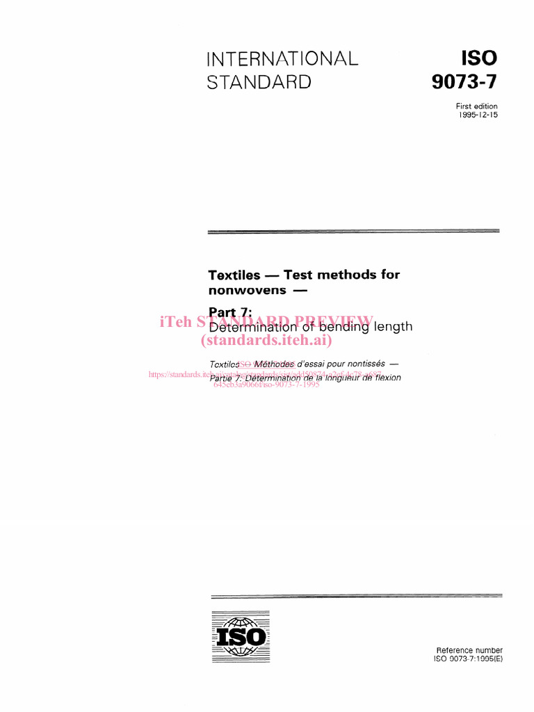 Iso 9073 7 1995 | PDF | International Organization For Standardization ...