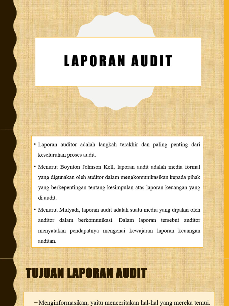 pertemuan 11_penyusunan Laporan Audit | PDF