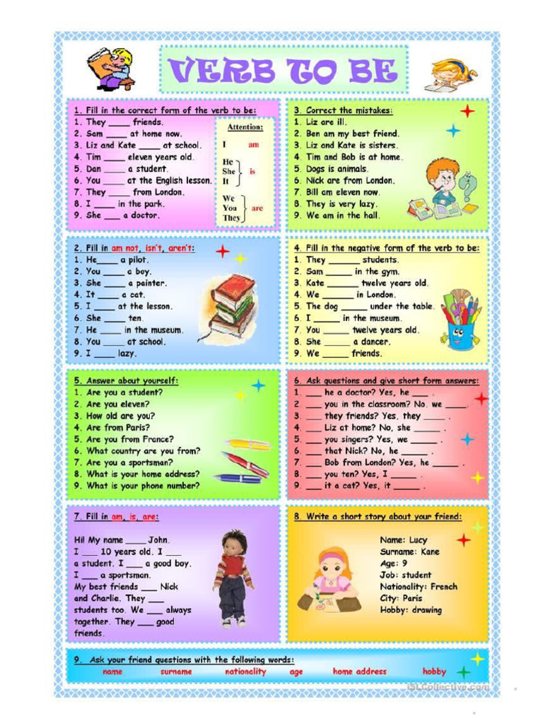 To Be Exercise | PDF
