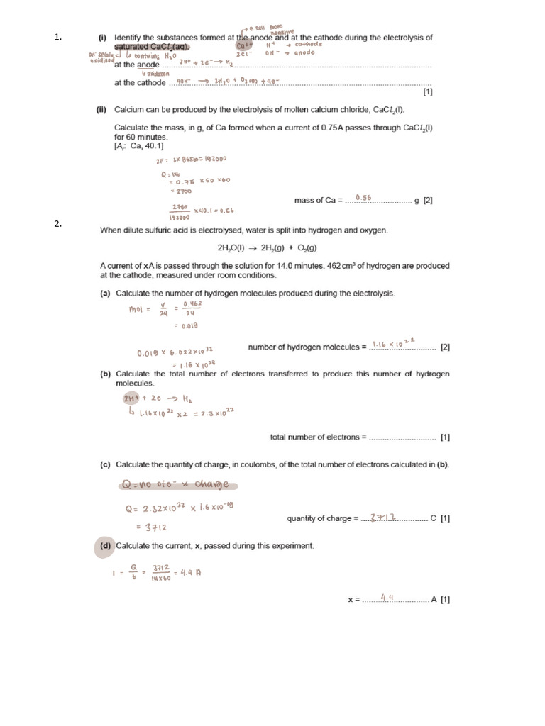 Grade 12 Chemistry Electrochemistry 20 22 | PDF