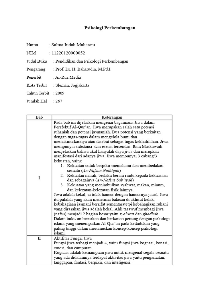 Psikologi Perkembangan | PDF