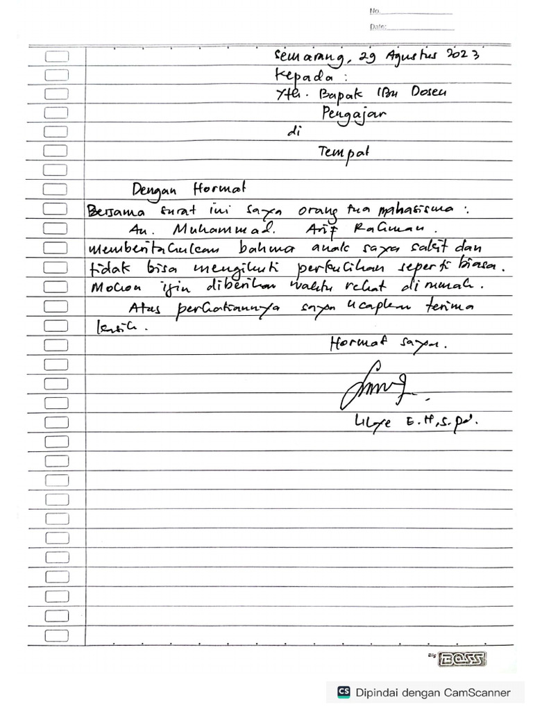 Surat Ijin Sakit | PDF