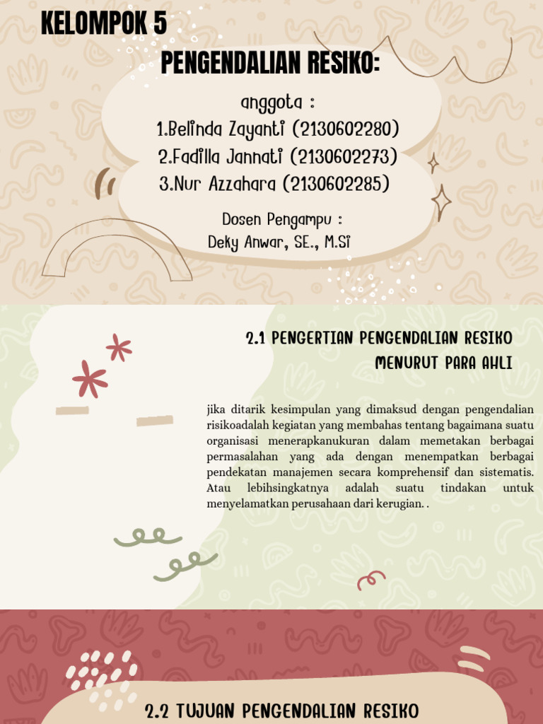 Kel.5 Pengendalian Resiko | PDF