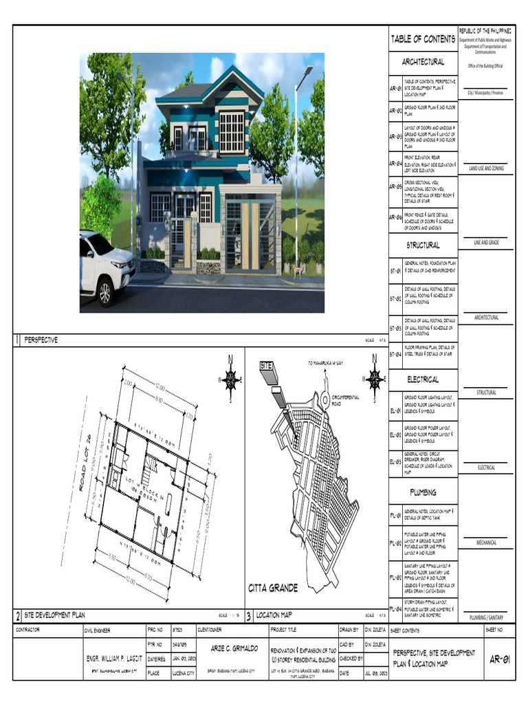 Renovation of 2 Storey Res BLDG | PDF | Civil Engineering | Buildings ...