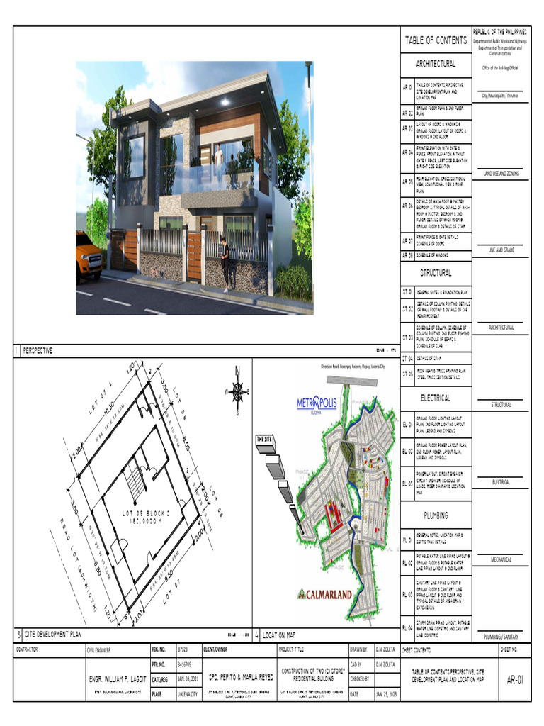 2 Storey Res Bldg Sample Pdf