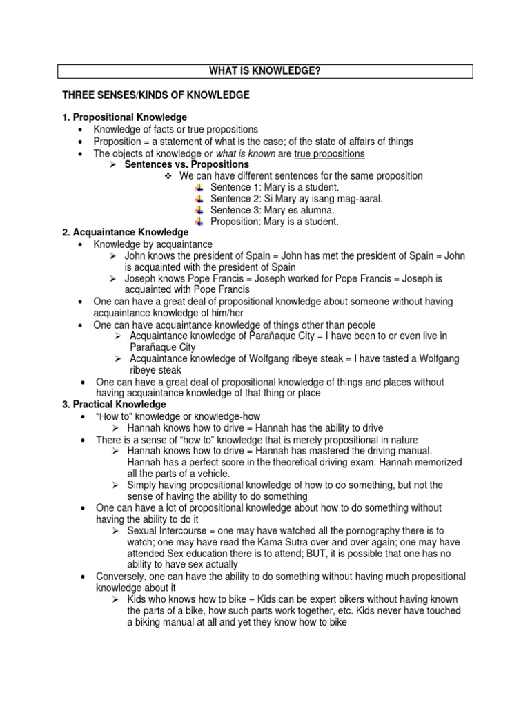 IPHP Module 2 Notes | PDF | Knowledge | Epistemology