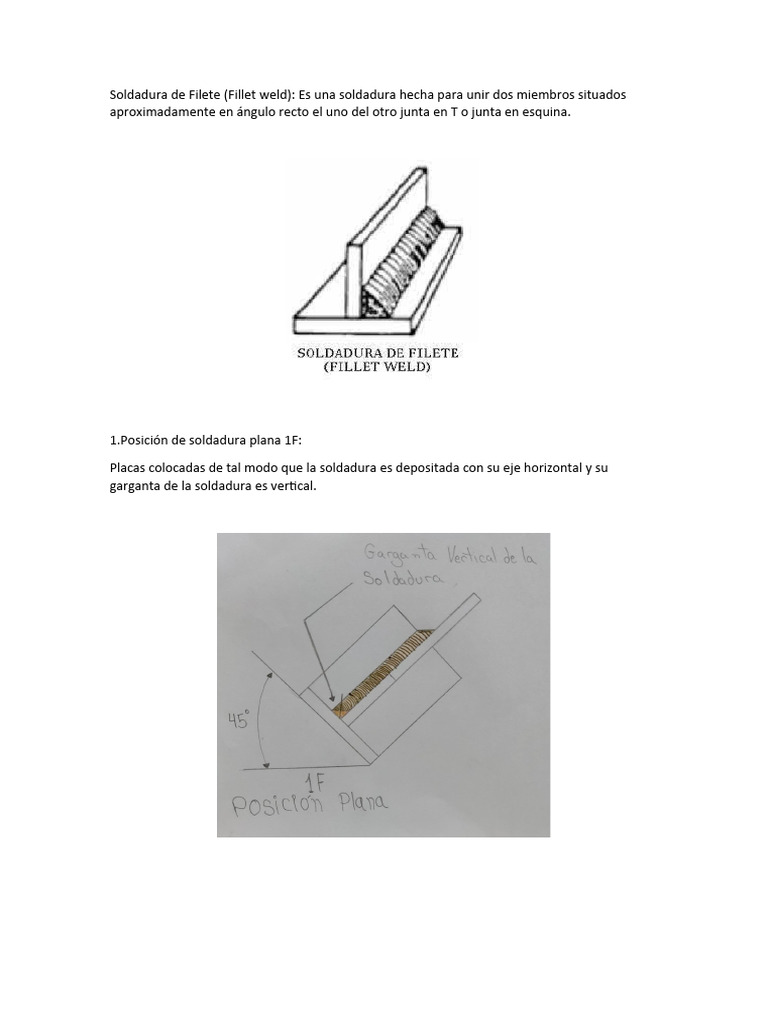 Soldadura de Filete 1f 2 F 3f 4f | PDF
