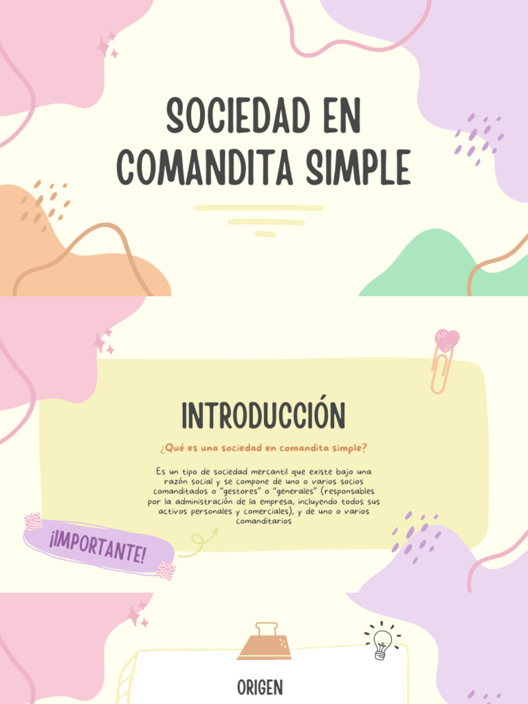 Sociedad en Comandita Simple | PDF