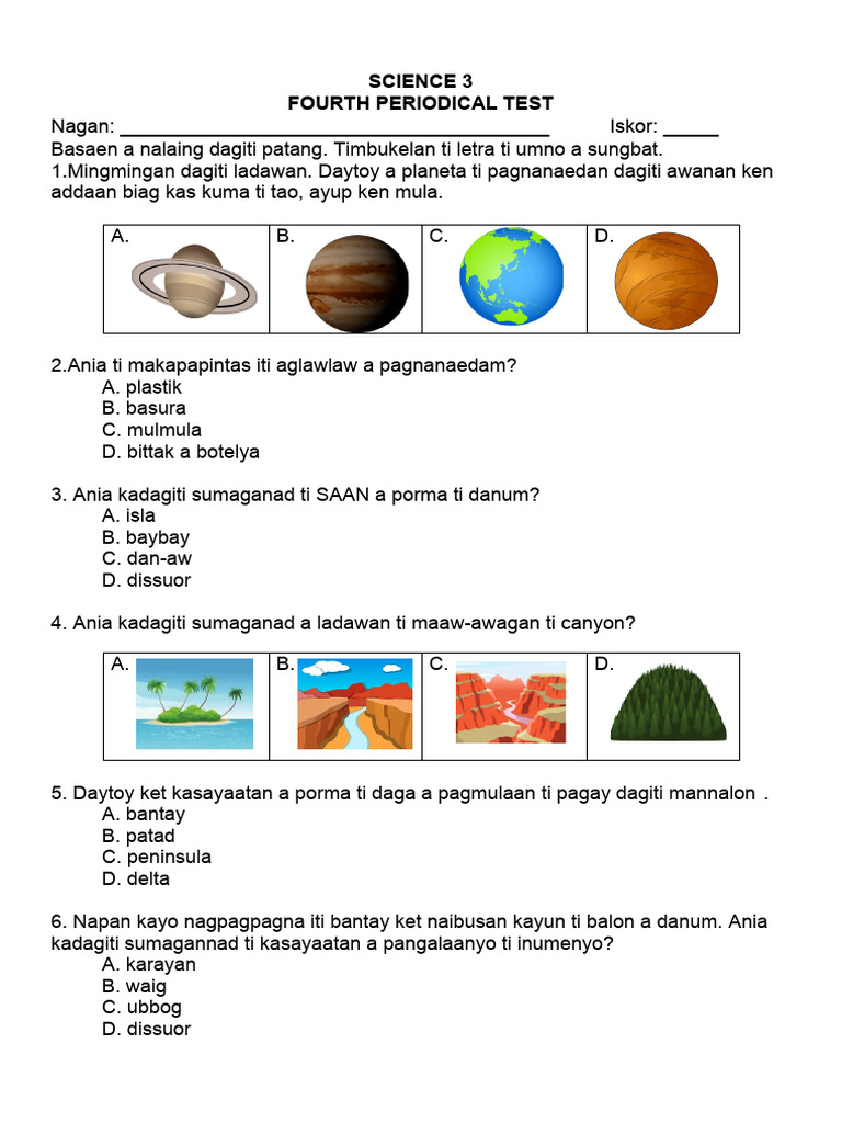 Q4 Science PT | PDF