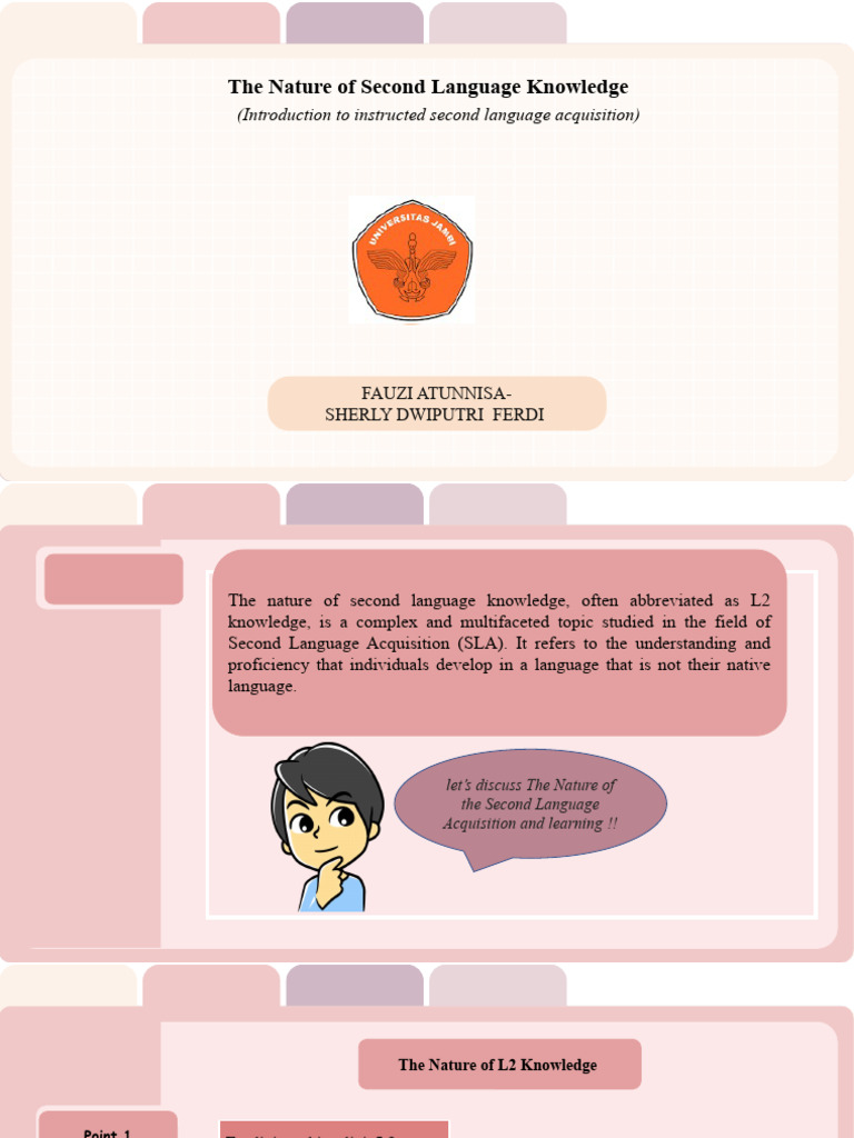 Nature of Language | PDF | Second Language Acquisition | Second Language