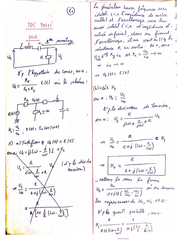Corrections de TD Phy345 | PDF