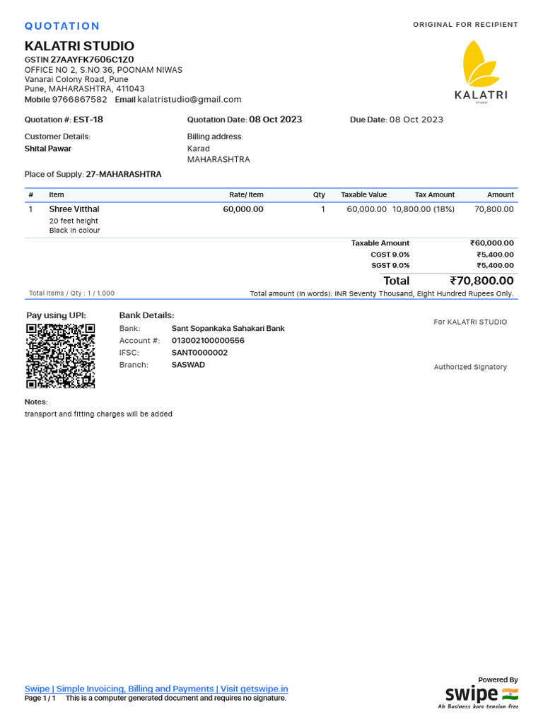 EST 18 For Shital Pawar | PDF