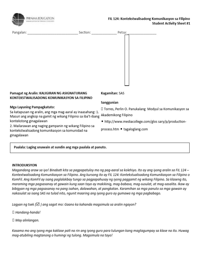 SAS#1, Fil 124 | PDF