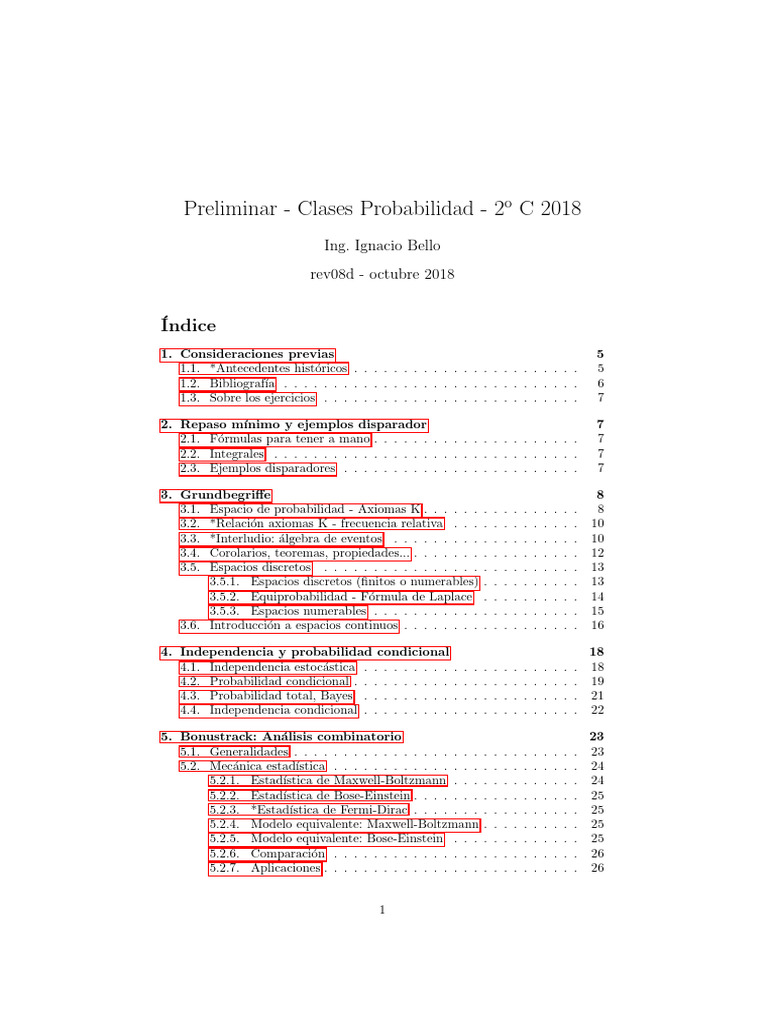 Probabilidad Clases Rev08d | Descargar gratis PDF | Probabilidades y estadísticas | Science