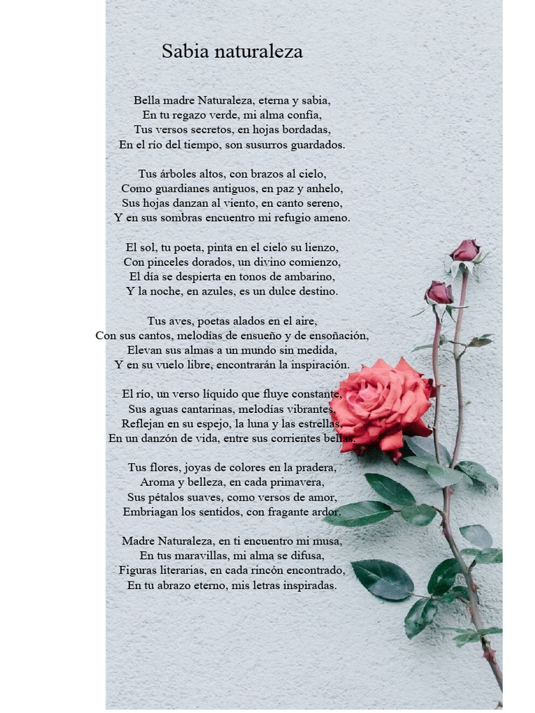 Poema a la Sabiduría de la Naturaleza | PDF