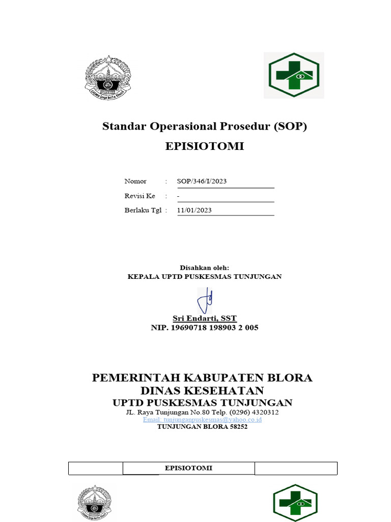 SOP Episiotomi | PDF