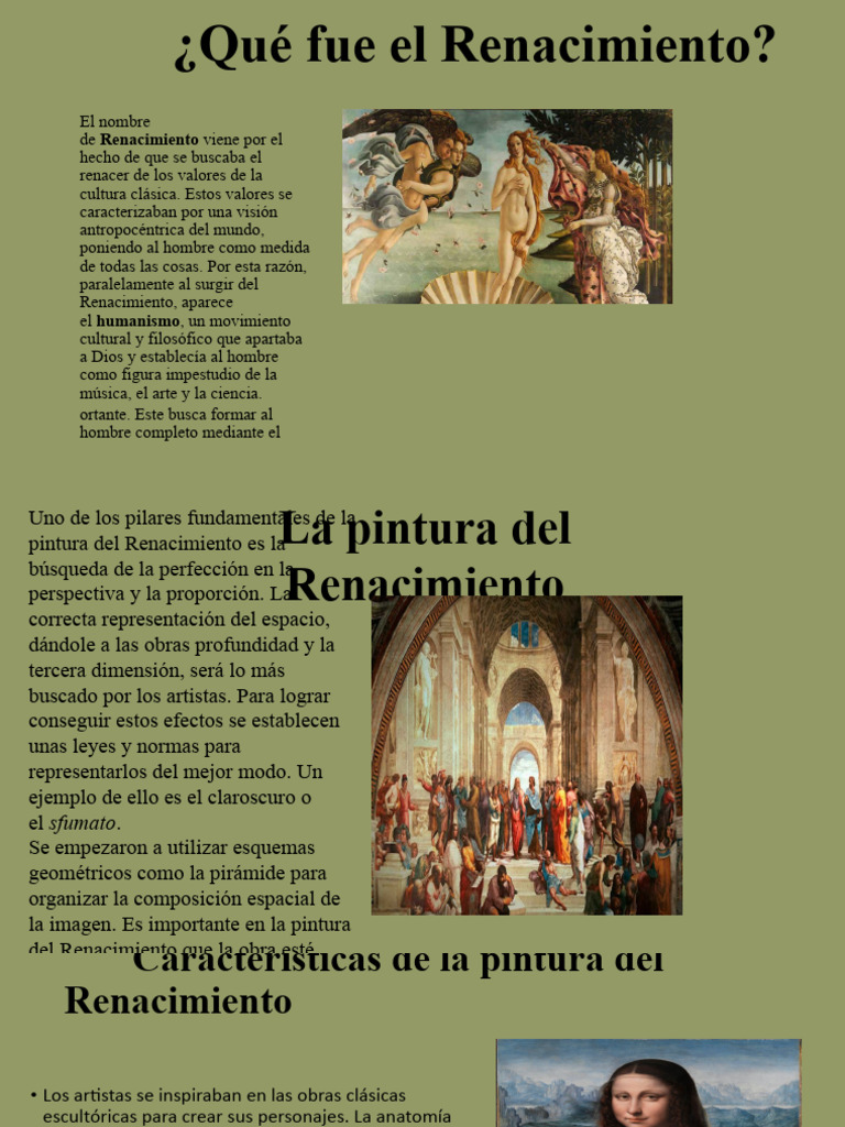 La Pintura en El Renacimiento | PDF