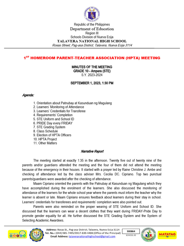 Pta Report - 10ampere | PDF