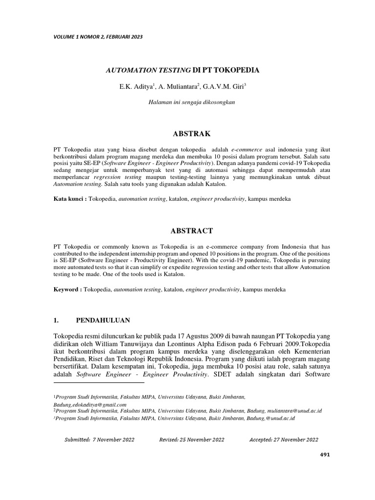 Artikel 31 - Edo Krishnanda Aditya | PDF