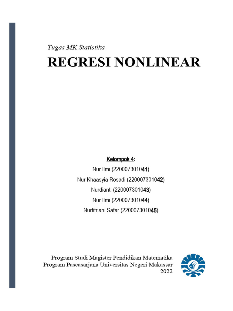 Regresi Nonlinear | PDF