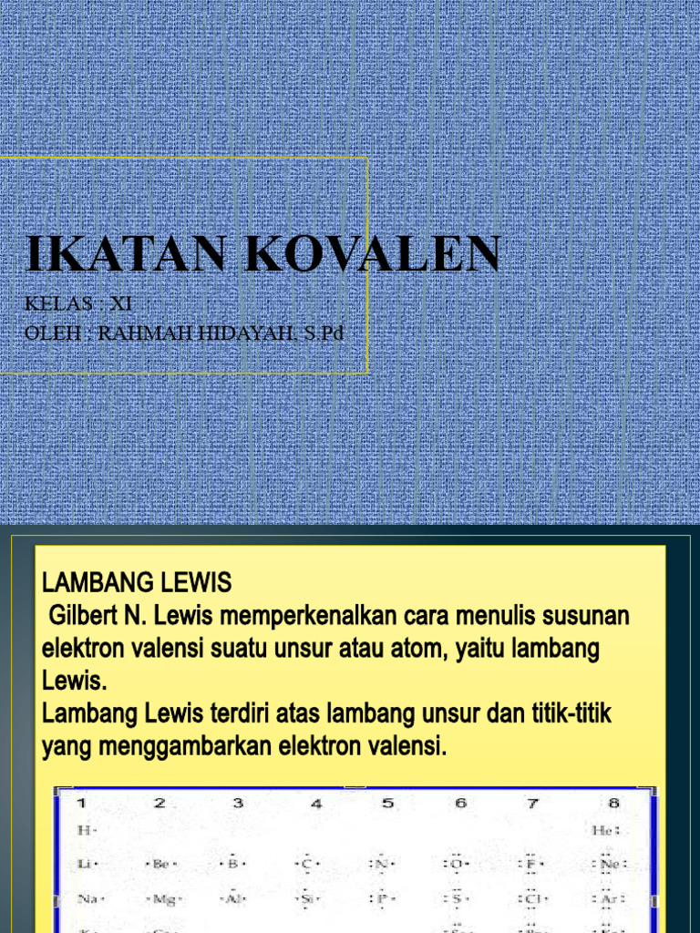 IKATAN KOVALEN | PDF