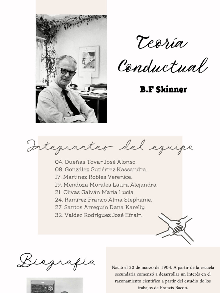Teoría Conductual de Skinner | PDF