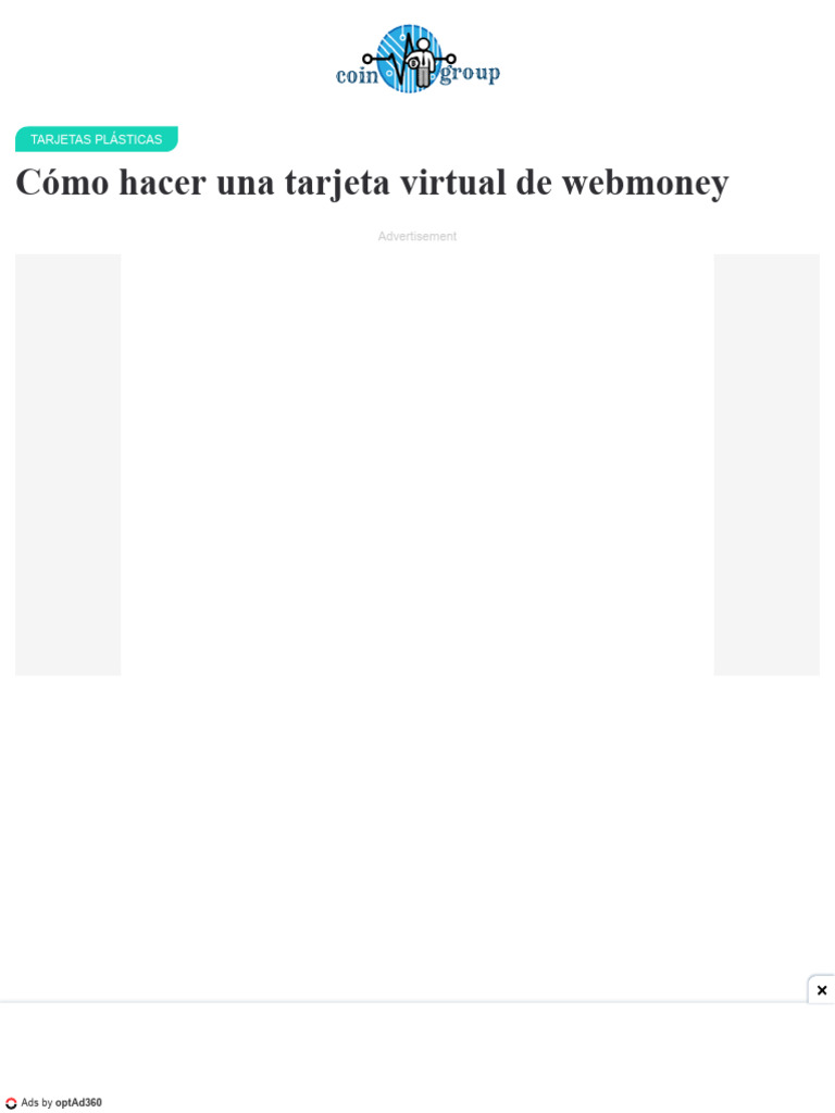 Cómo hacer una tarjeta virtual de webmoney - Tarjetas plásticas 2022 | PDF | Visa Inc. | Master Card