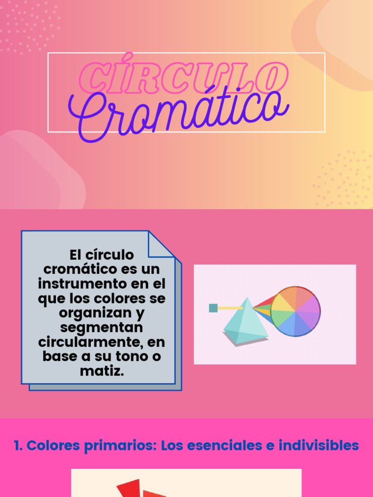 Círculo Cromático: Guía de Colores | PDF