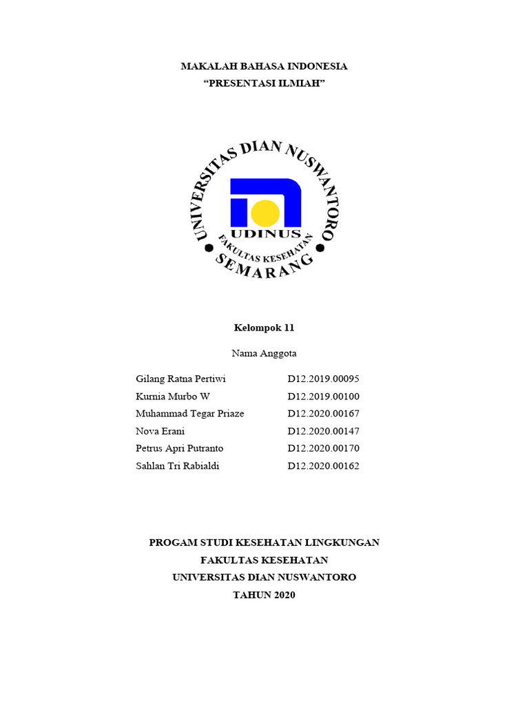MAKALAH Presentasi Ilmiah | PDF