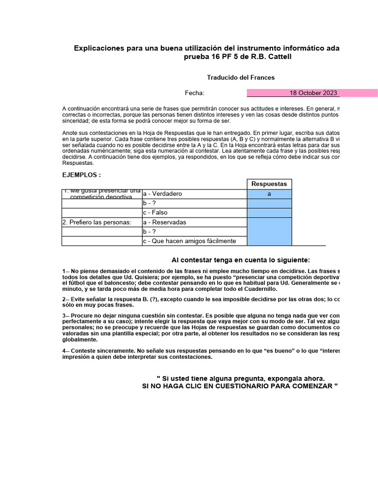 Test 16pf Pdf