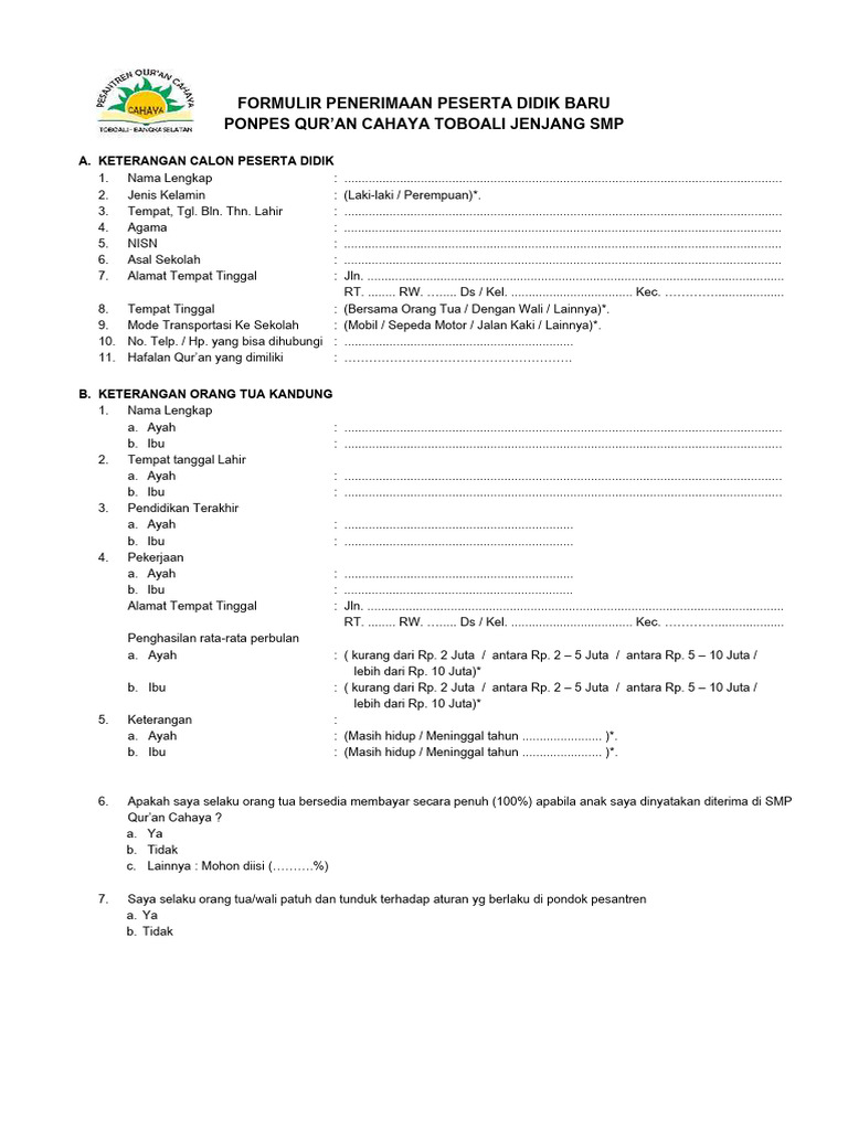 NEW FORMULIR_PPDB_2023-2024 (1) | PDF