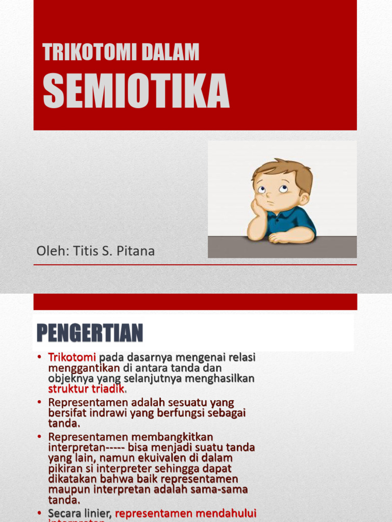 Trikotomi Dalam Semiotika | PDF | Filsafat