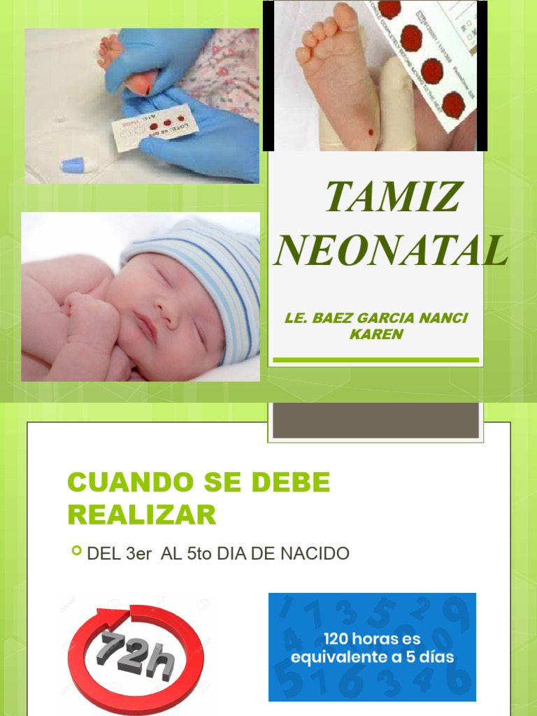 Tamiz Neonatal: Detección Temprana de Enfermedades | PDF
