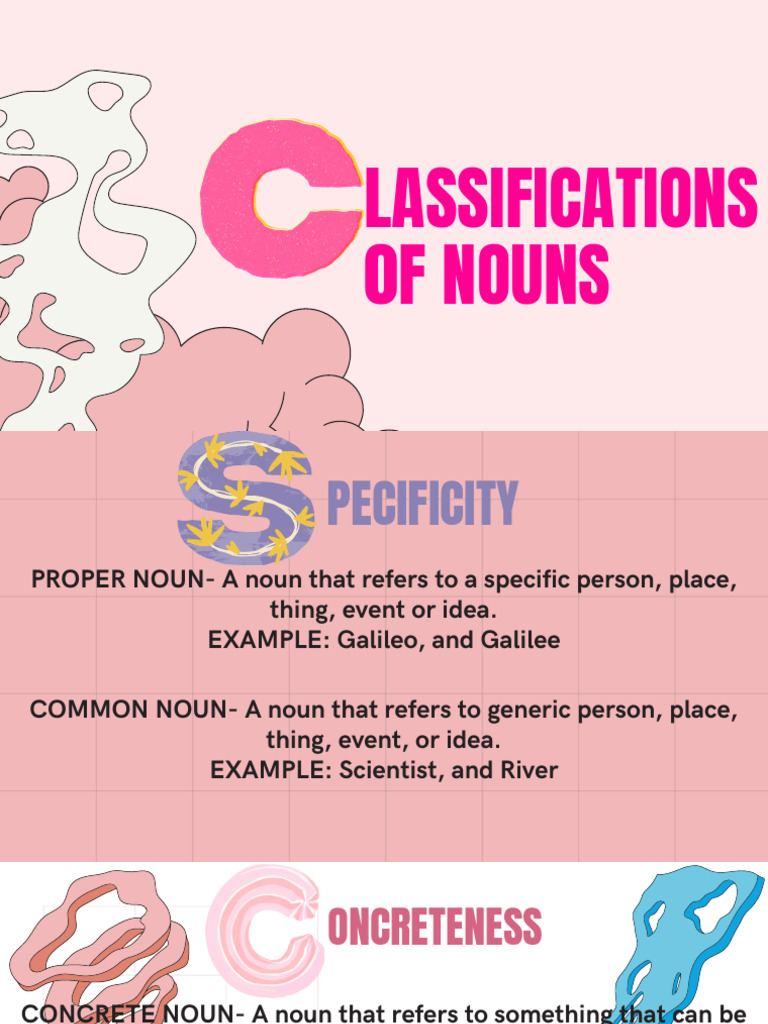 CLASSIFICATION OF NOUN | PDF