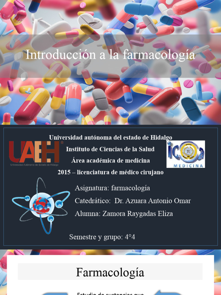 Introducción A La Farmacología PARTE 1 | PDF