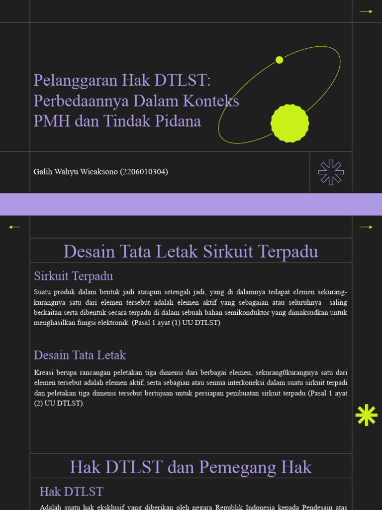 Pelanggaran Hak DTLST Perbedaannya Dalaam Konteks PMH Dan Pidana | PDF