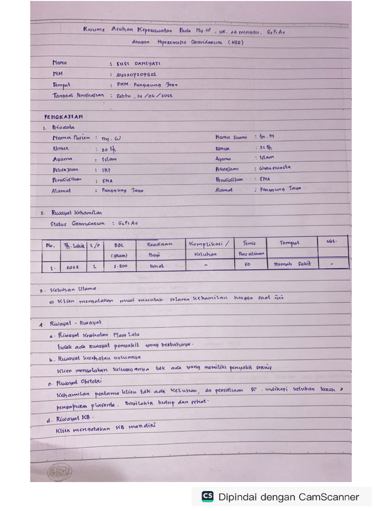 Resume ANC SUSI DANIYATI | PDF