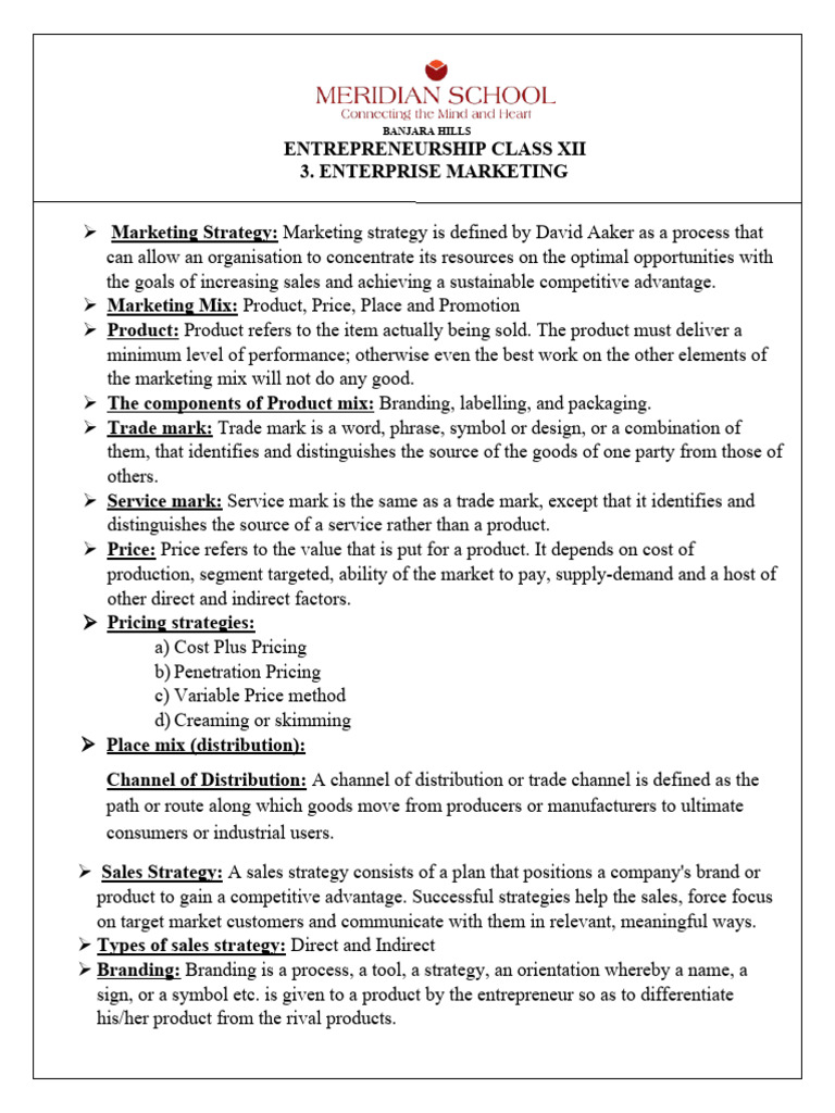 3) Enterprise Marketing Notes | PDF