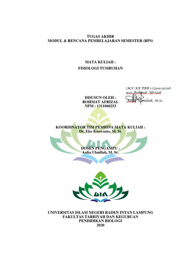 Modul Rohmat Revisi Acc Ke PBB 1 | PDF