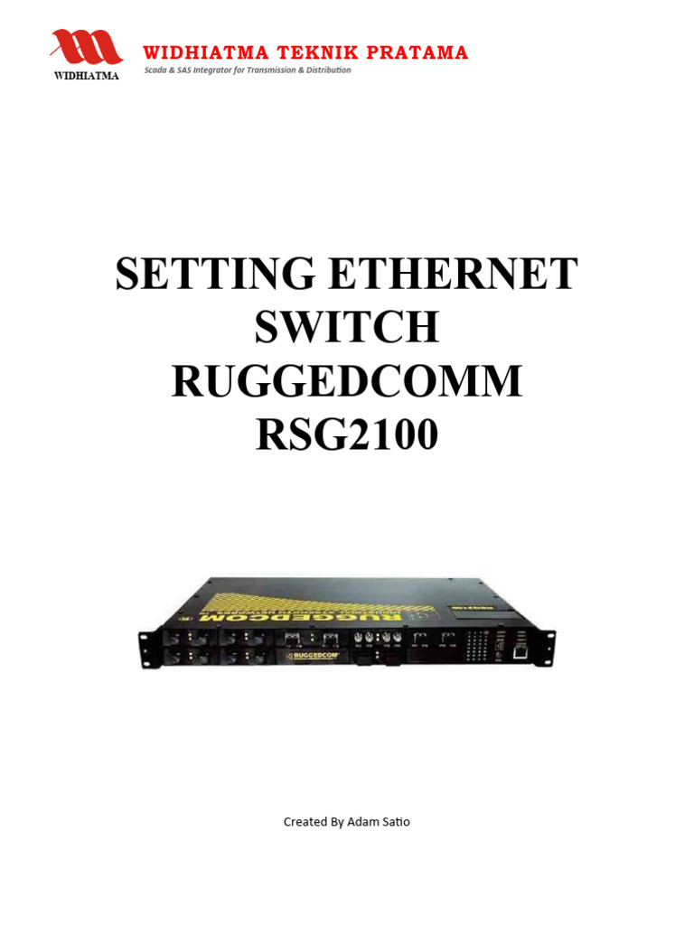 Setting Ethernet Switch | PDF