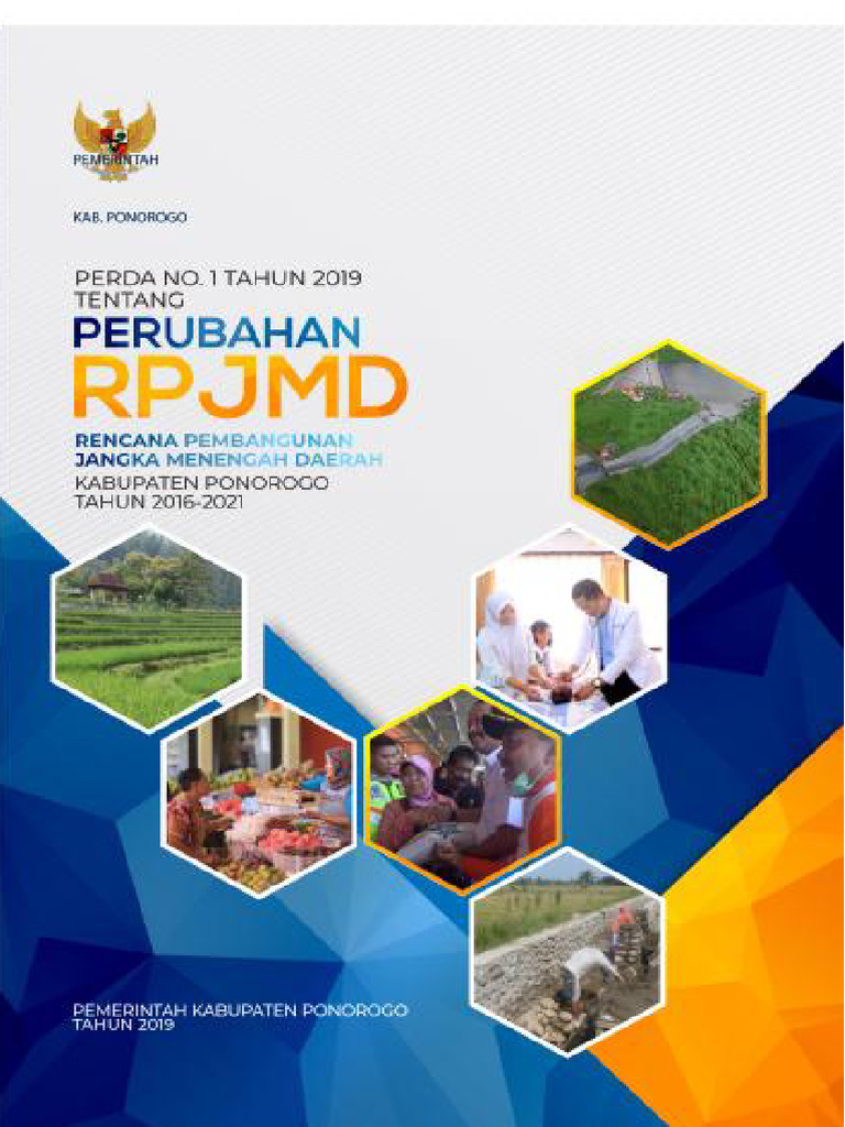Dokumen Perubahan RPJMD 2016 - 2021 | PDF