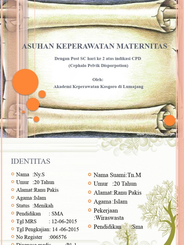 Asuhan Keperawatan Maternitas PPT KLPK | PDF