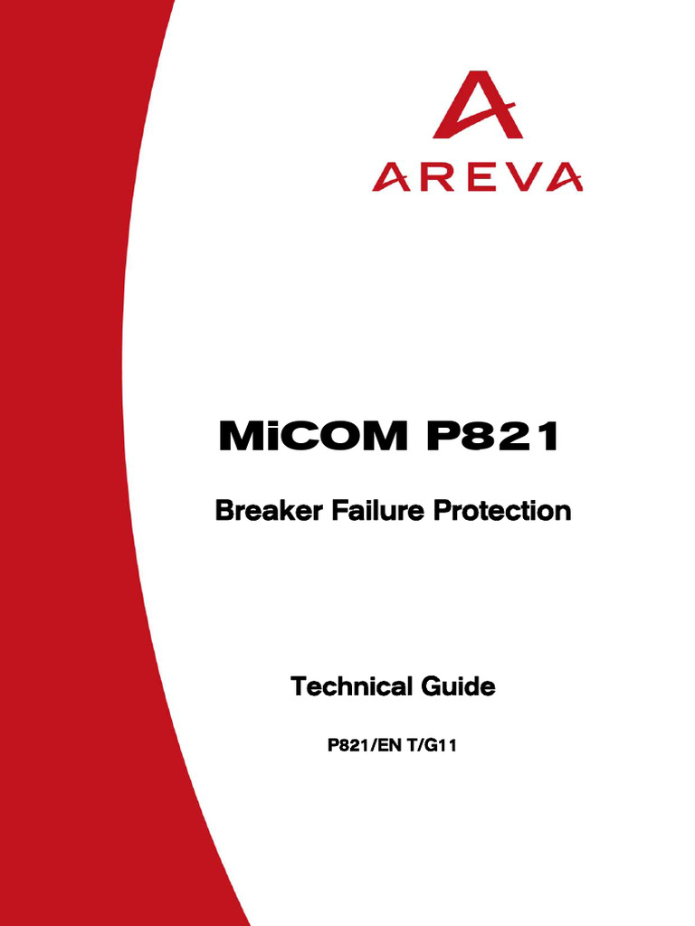 Micom P821: Breaker Failure Protection | PDF