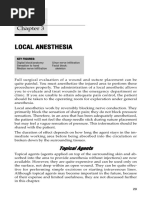 Local Infiltration and Field Block Anesthesia | PDF | Injection ...