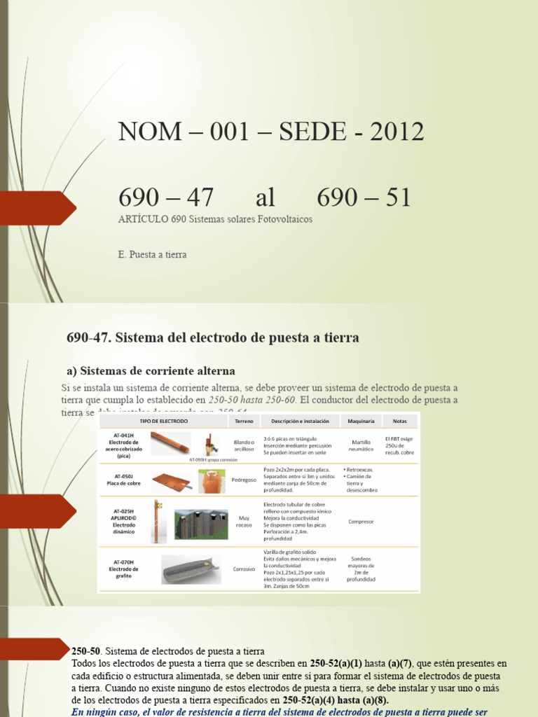 NOM-001-SEDE-2012.690-47 A 51 | PDF