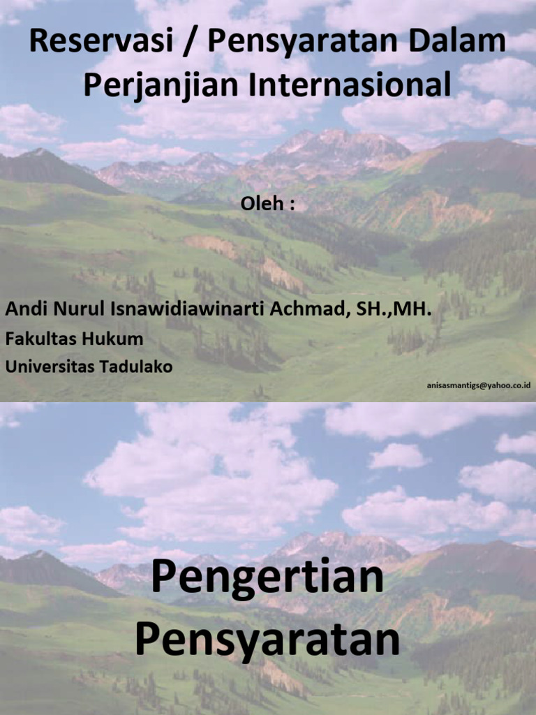 Reservasi | PDF | Pengelolaan Keuangan & Uang | Hukum