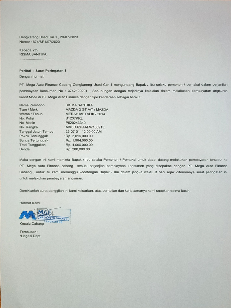 SP1 Dan SP 2 Risma Santika | PDF